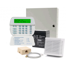 DSC Alarm Starter Kit, 8-32 Zone Panel with PK5500 Keypad, Battery, Siren